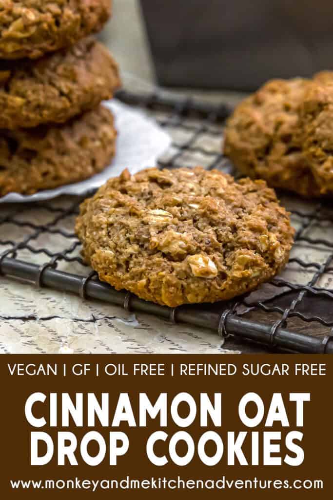 Cinnamon Oat Drop Cookies - Monkey and Me Kitchen Adventures