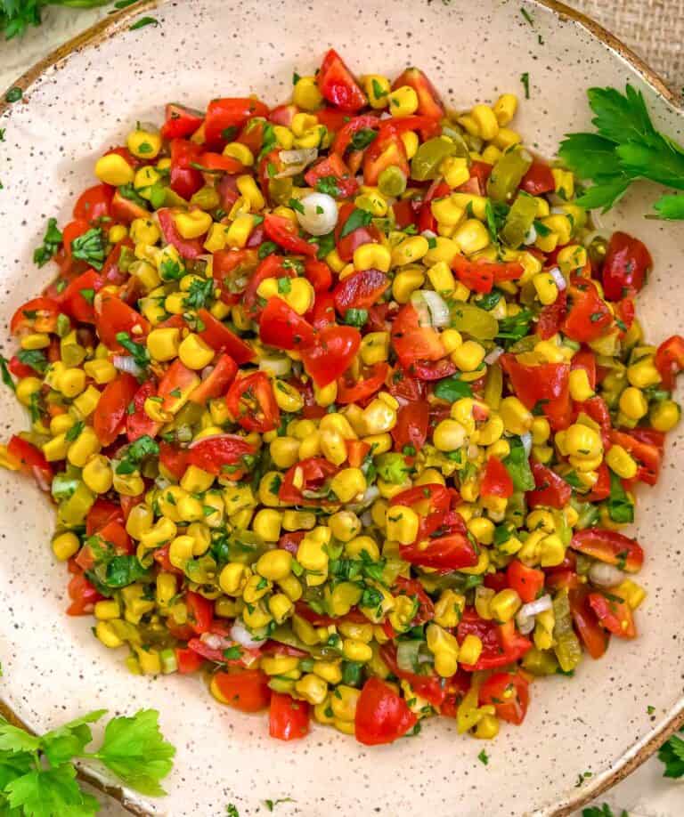 Pickled Jalapeno Corn Relish - Monkey and Me Kitchen Adventures