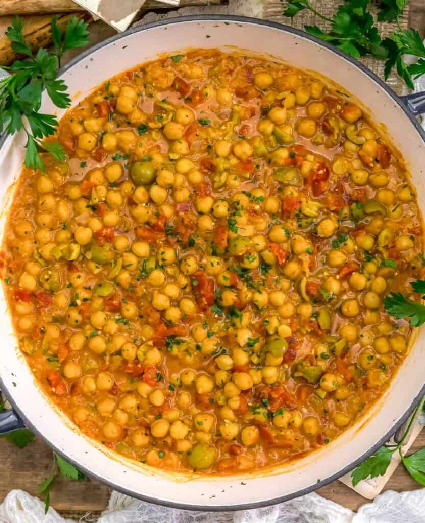 Catalan-Style Chickpea Stew - Monkey and Me Kitchen Adventures