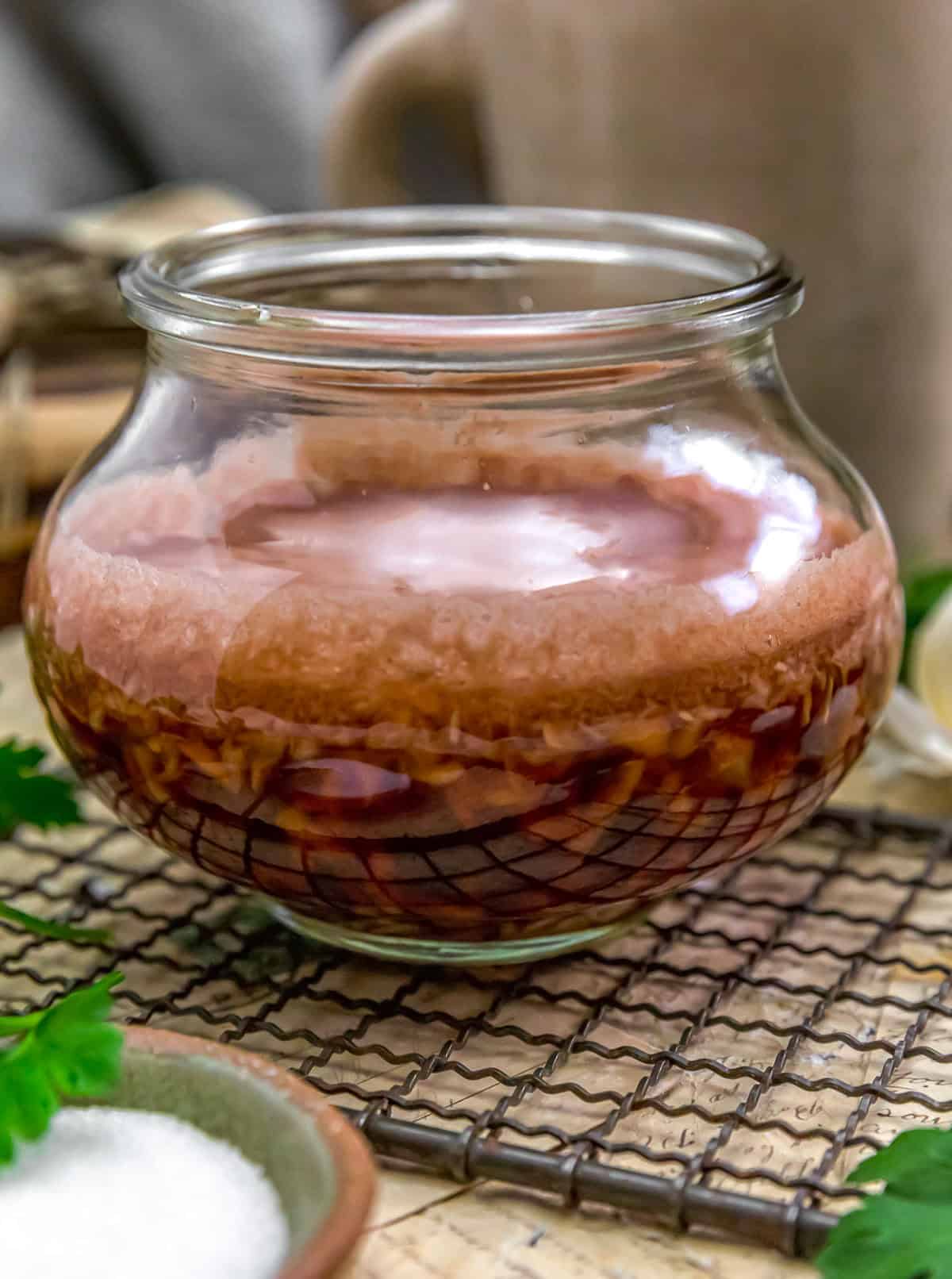 Garlic Vinegar Concentrate - Monkey and Me Kitchen Adventures