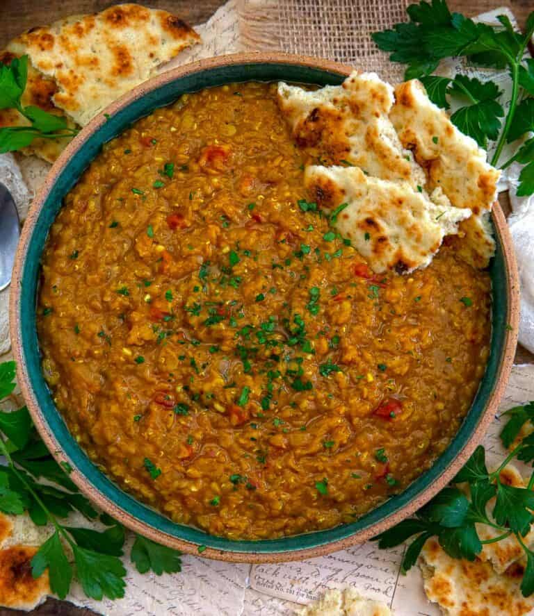 Easy Red Lentil Dahl - Monkey and Me Kitchen Adventures
